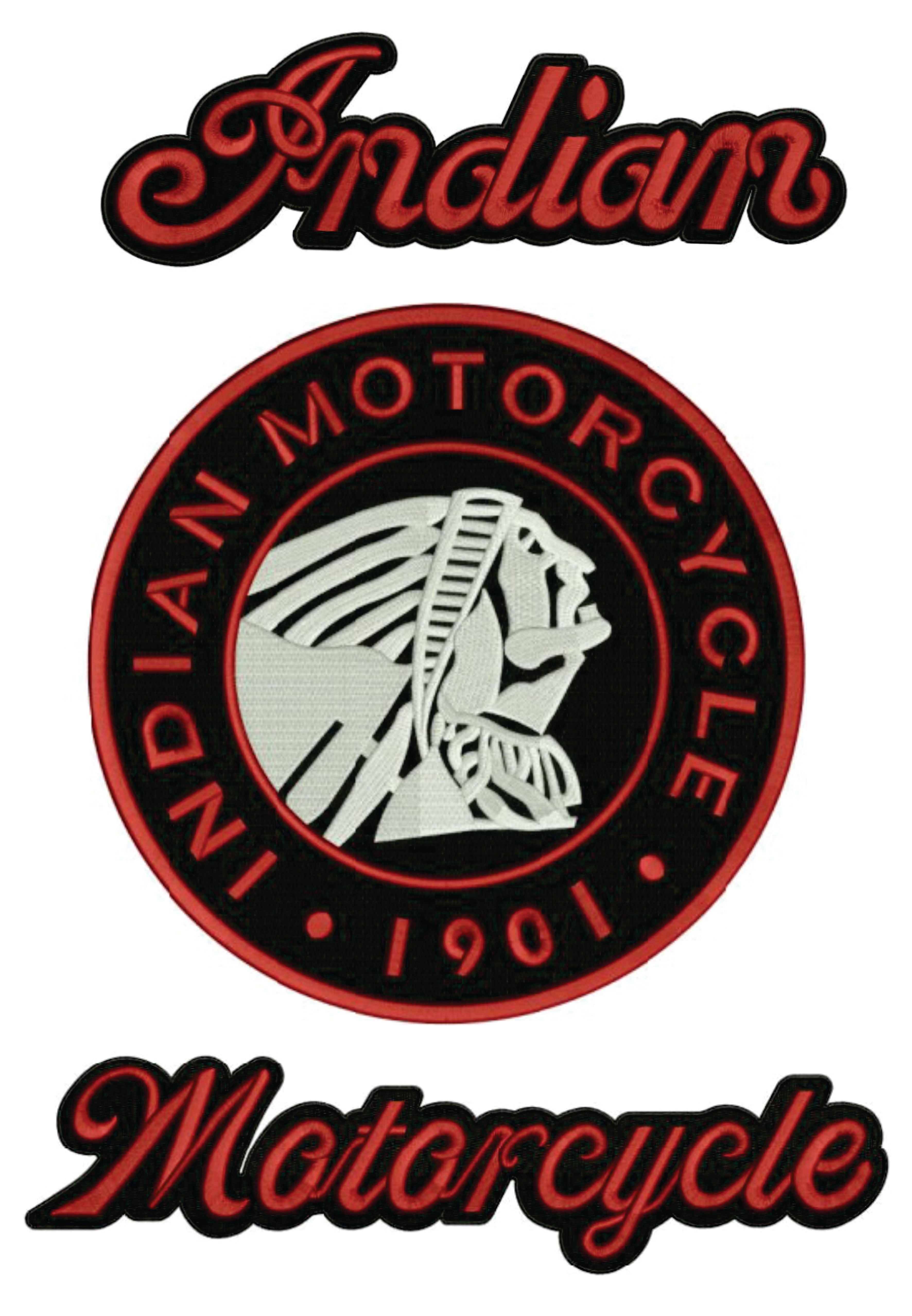3pce Indian Motorcycle Patches Iron on or Sew on – Warwick ...