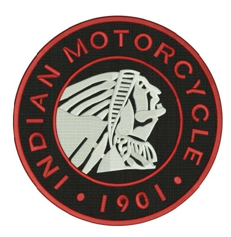 Buy Round 1901 Indian Motorcycle Patches Iron on or