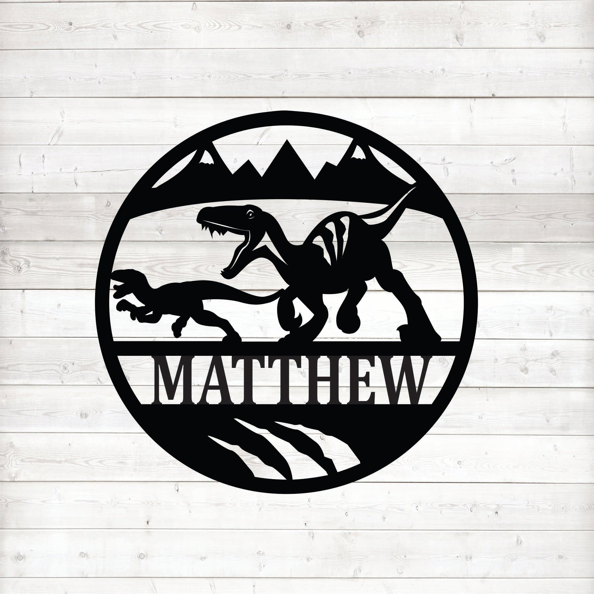 Buy Personalised Raptor Wall Art MDF